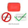 Pyrex C-232-PC Red 2qt Replacement Lid Cover - Walmart.com