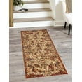 Unique Loom Saturn Collection Area Rug - Ion (2' 2" x 7' Runner Beige ...