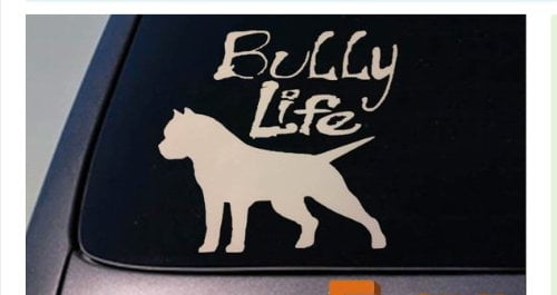 Bully life American Bully APBT Sticker Decal pit bull rescue k9 pitbull ...