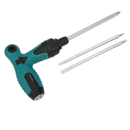 ANGGREK Ratchet Telescopic Rod,T‑Type Telescopic Screwdriver Multitool ...