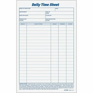 Adams Time Sheets, 2 Pads/Pack, 100 Sheets per Pad, Weekly Tracking of ...