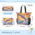 Beach Tote Bag with Waterproof Wet Pocket & Detachable Pouch for Pool ...