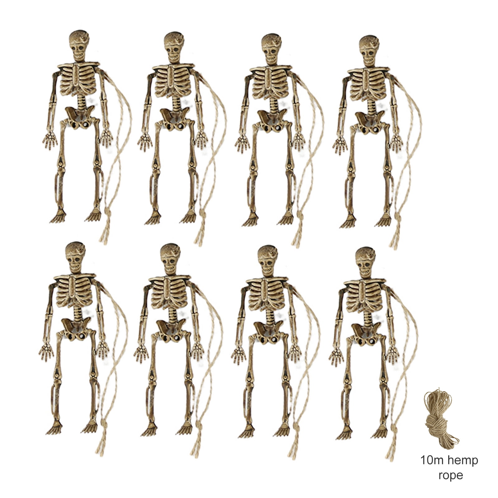 Skeleton Model Lifelike Human Bones Halloween Prop Skull Figurine Diy ...