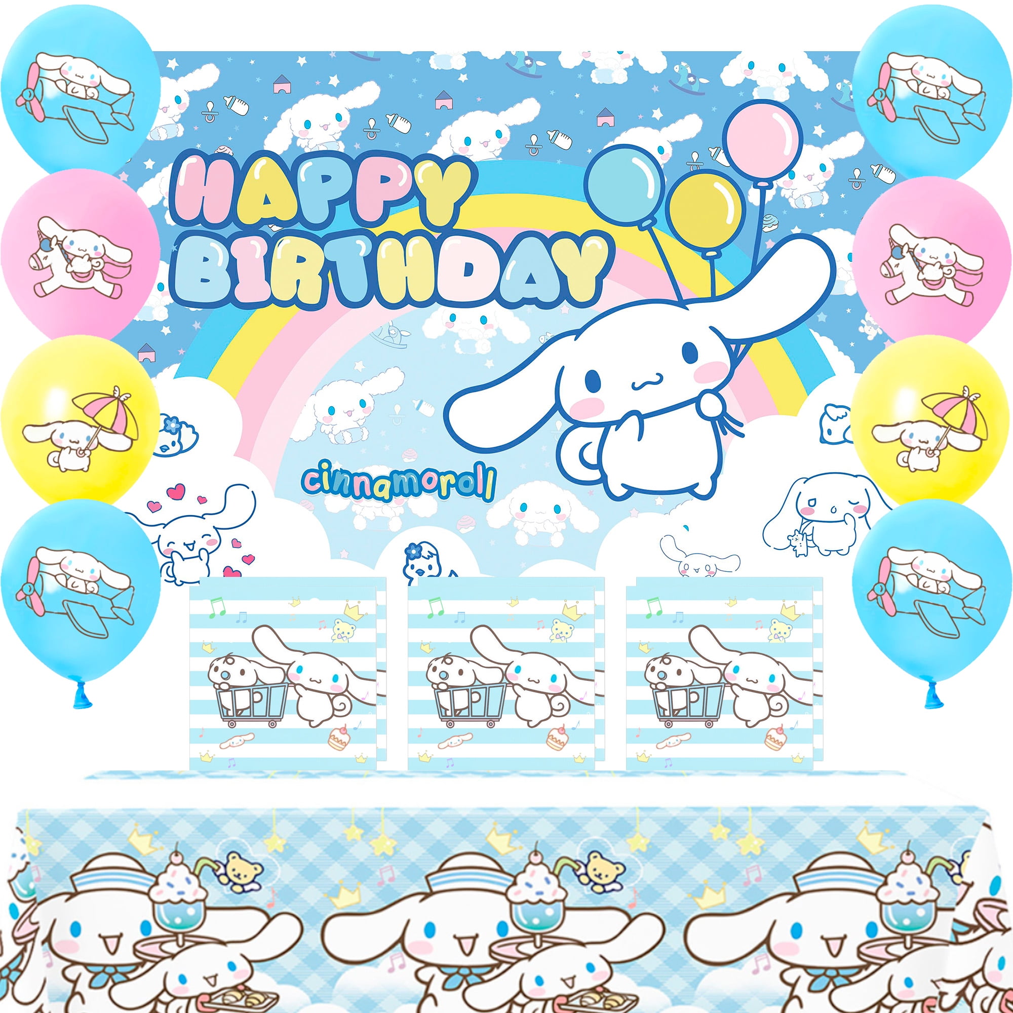 Click here for Elifjoydeco Cinnamoroll Birthday Decorations - 24p... prices