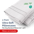 King Standard Pillowcases 04 - French Grey 2 Count - Walmart.com