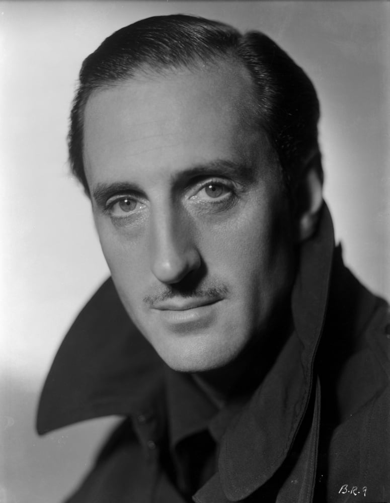 A Portrait Of Basil Rathbone Photo Print (24 x 30) - Walmart.com ...