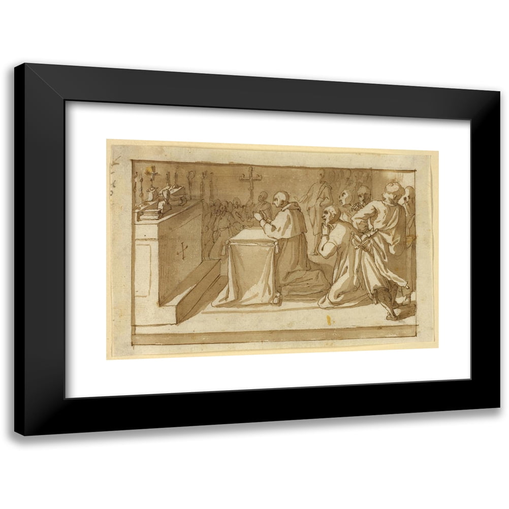 Workshop of Cesare Nebbia 18x13 Black Modern Framed Museum Art Print ...