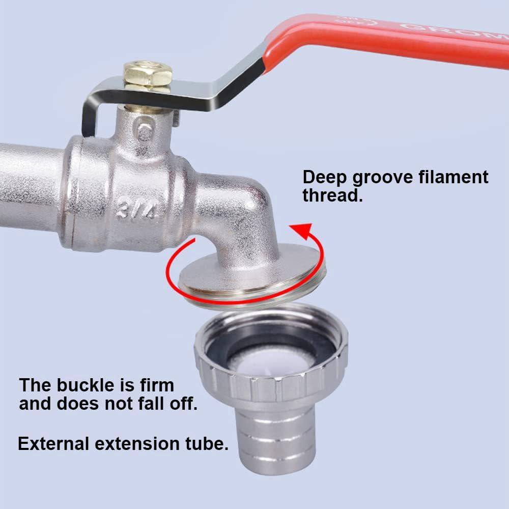 IBC tank adapter 1/2" threaded connector, faucet 1000L tank faucet ...