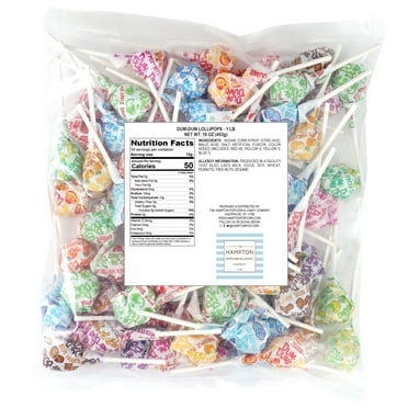 Original Dum Dums Lollipops Suckers, Blu Raspberry Flavor, 50 Ct Bag ...