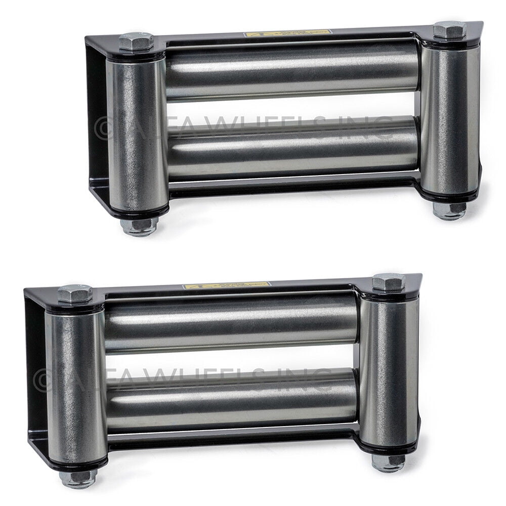 2 Pack Super Heavy Duty Winch Roller Fairlead f Steel Cable- 10" Bolt ...