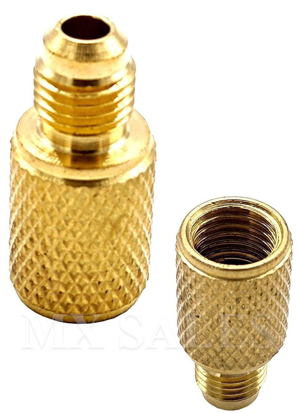 R134A Vacuum Pump Brass Adapter 1/4" Male to 1/2" ACME Female Charging ...