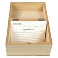 On the Surface Wood Rectangle Recipe Box with Recipe Cards, Paint Your ...