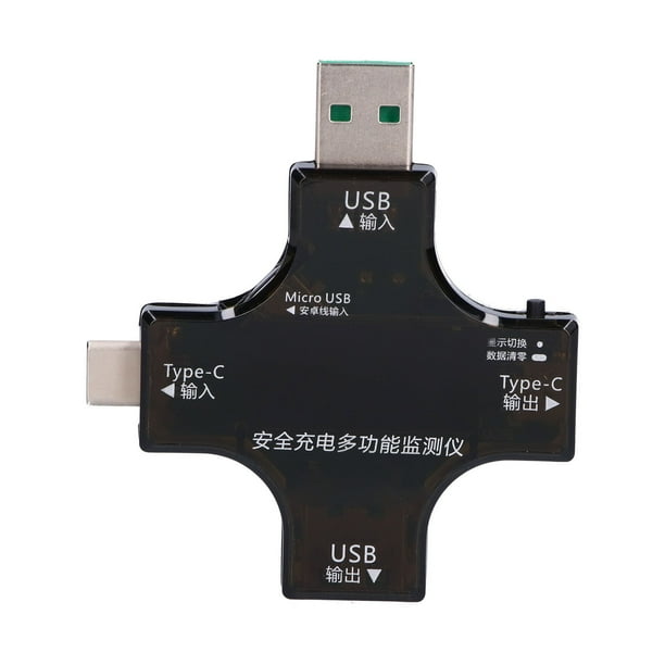 Octpeak Multimeter Monitor, 5 Ports Design USB Power Tester With Color ...