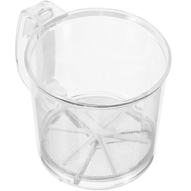 Flour Sieve Fine Mesh Filter Plastic Flour Sifter Handheld Shaker Sugar ...
