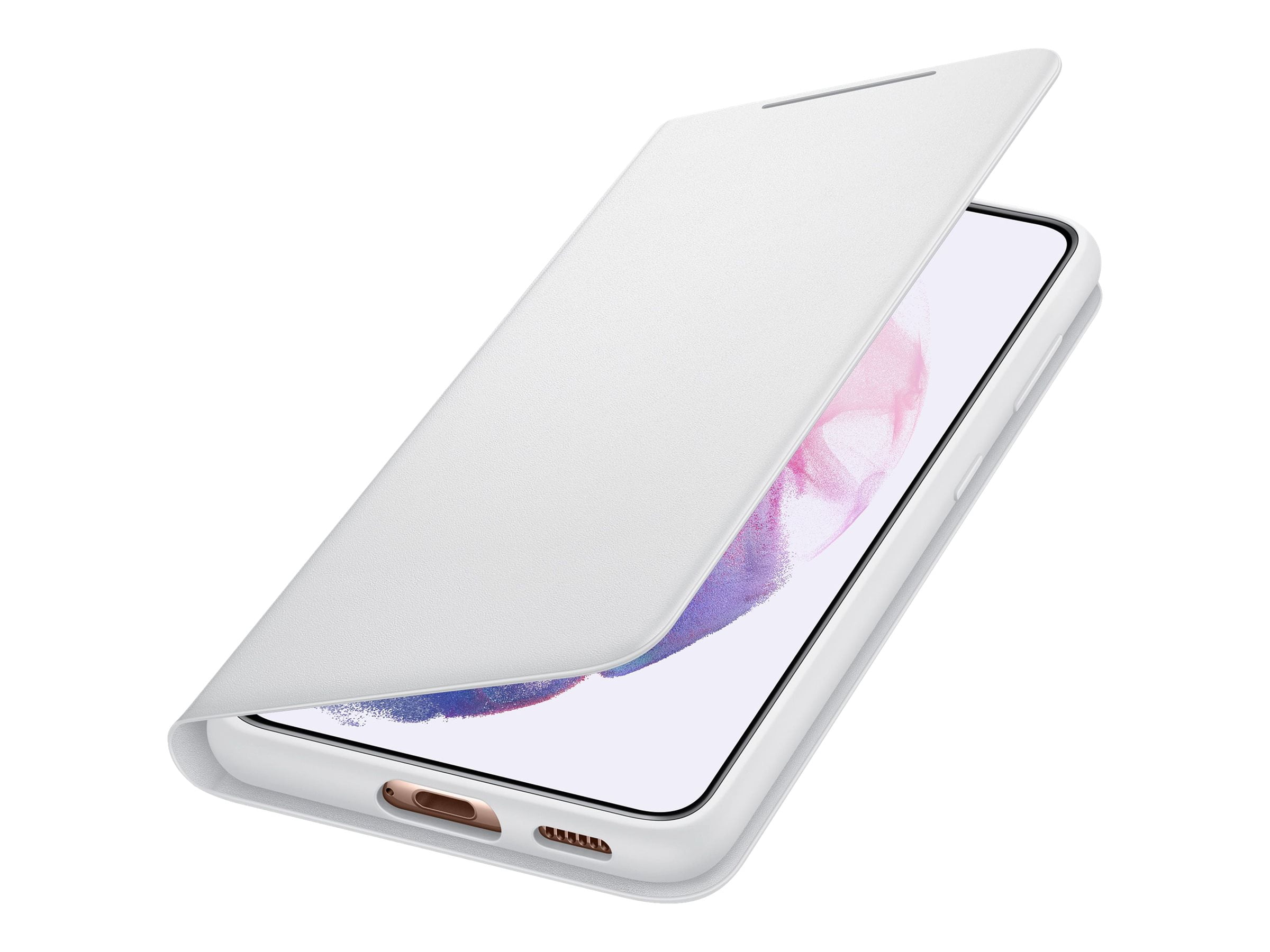 Samsung LED Wallet Cover EF-NG991 - Flip cover for cell phone - gray ...