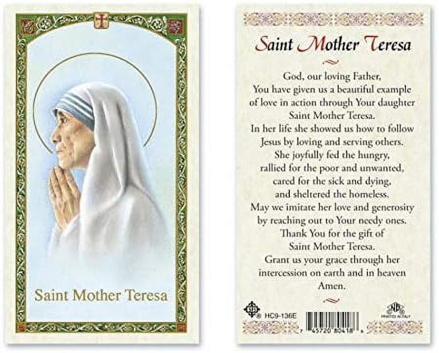 Hail Mary Gifts Prayer Cards Mother Teresa - Prayer 25/PKG - Walmart.com