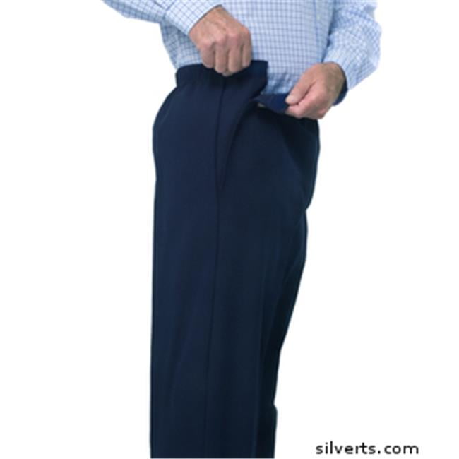Silverts 506610402 Side Open Adaptive Pants For Men - Fasteners - 2 ...