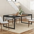 Tribesigns Long Room Solid Modern Dining Table, 71 Inch Rectangular ...
