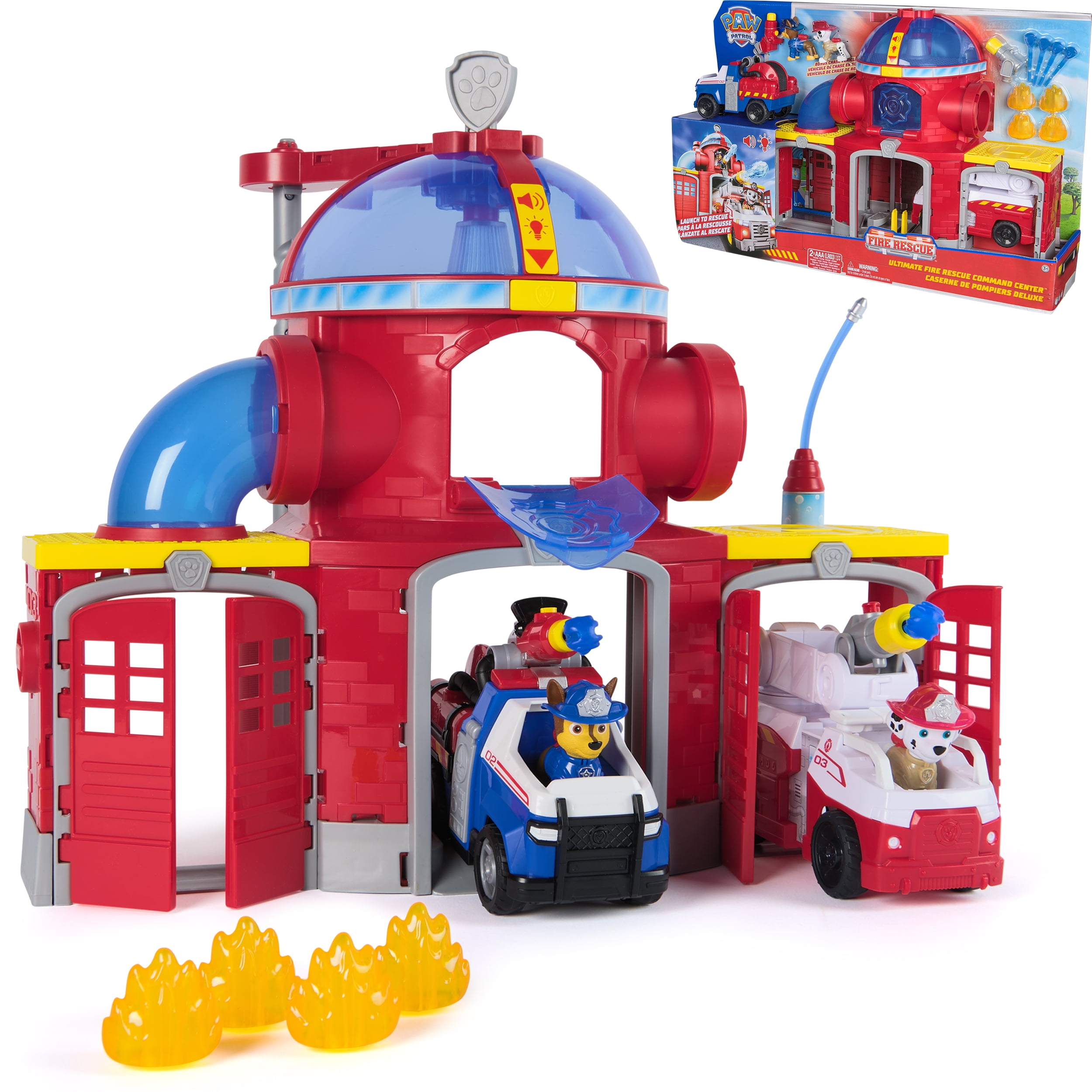 PAW Patrol Fire Rescue Ultimate Command Center, for Kids 3 and up ...