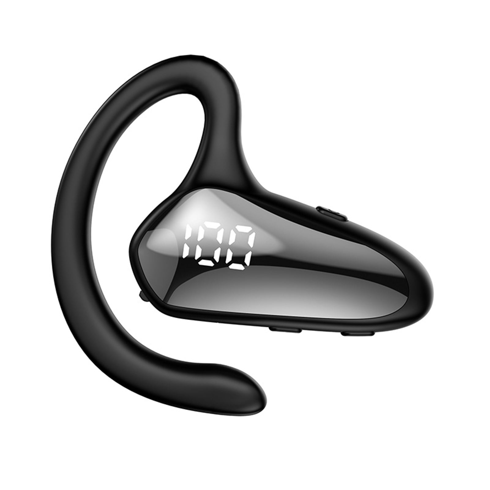 Kripyery Single Ear Headphone Anti-fall Ergonomics LED Digital Display ...