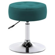 Modern Velvet Vanity Stool, Adjustable Height, Swivel Ottoman with ...