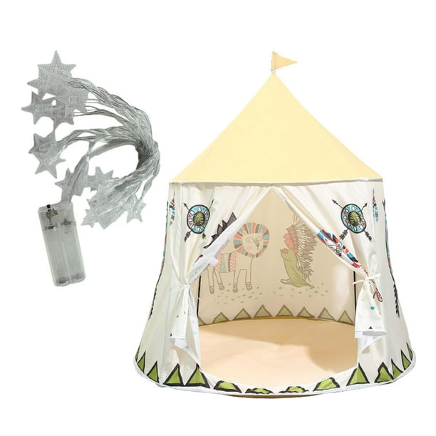 Tachiuwa Indoor Indian Playhouse Teepee Castle Tent for Playgrounds ...