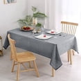 AUQ 2026 New Table Cloth Waterproof Linen Table Cover Solid Color ...