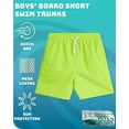 Quad Seven Boys' Swim Trunks - 2 Pack Basic Solid Quick Dry Board ...