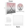 Wood Box Sign Hockey Player Square Boxes Sgin Desk Decor Decorative ...