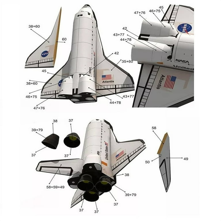 Space Shuttle Model Dimensions