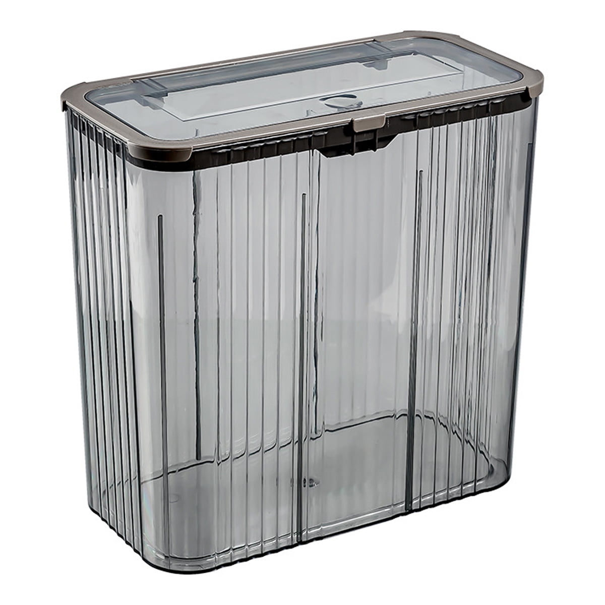 Bote de basura transparente, botes de basura para baño con tapa, bote ...