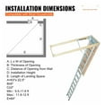 Attic Ladder Foldable 350lb Capacity, 22.5" x 63", Aluminum Extension ...