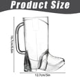 17 Oz Novelty Cowboy Boot Mug, Reusable Hard Plastic Beer Cup, Western ...