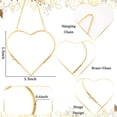 Heart Pressed Flower Picture Frames Gold 5.3 x 5.3 Inch Wall Decor ...