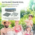 Outsunny 14' Above Ground Pool with Filter Pump, Steel Frame Pool ...