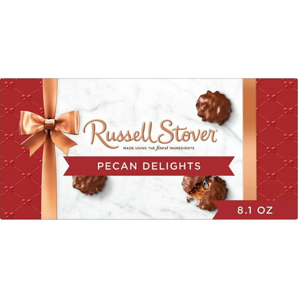 RUSSELL STOVER Pecan Delights Milk Chocolate Gift Box, 8.1 oz. (≈ 9 ...