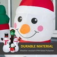 HOMCOM 7ft Merry XMAS Decorations: Inflatable Snowman Family with ...