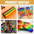 OUNONA Colored Craft Sticks for DIY Projects Made of Safe Wood with ...