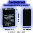 PowerStar 6V 5ah AGM SLA battery replaces Interstate SLA0905 - Walmart.com