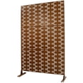 Outdoor Decor Privacy Screen, 76"Hx48"W Freestanding Metal Room Divider ...