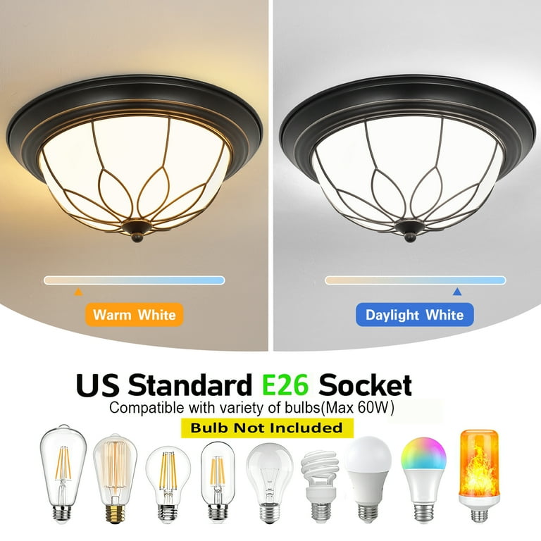 Flush Mount Two Bulb Socket How To Replace A Ceiling Light Socket
