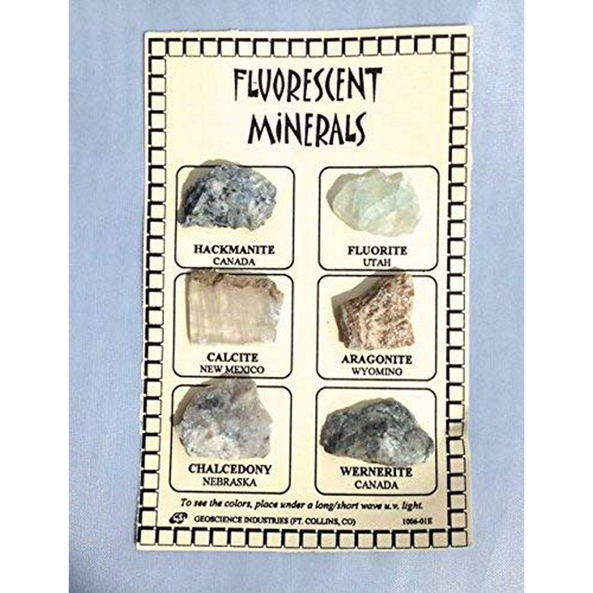 Rocks And Minerals Chart Identification