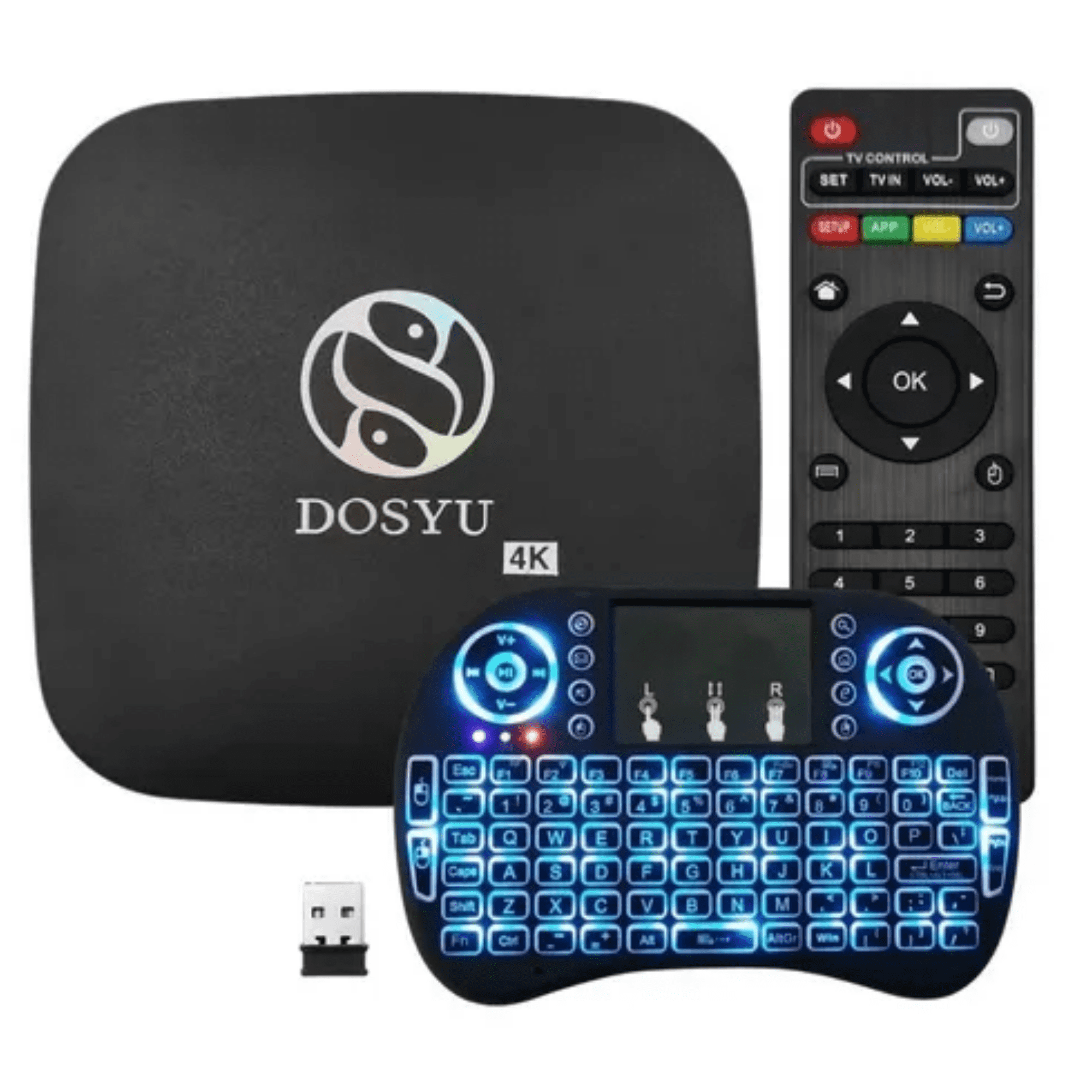 Combo Smart TV Box Android 4K DOSYU 1Gb Ram 4Gb Rom OTT Mini Keyboard ...