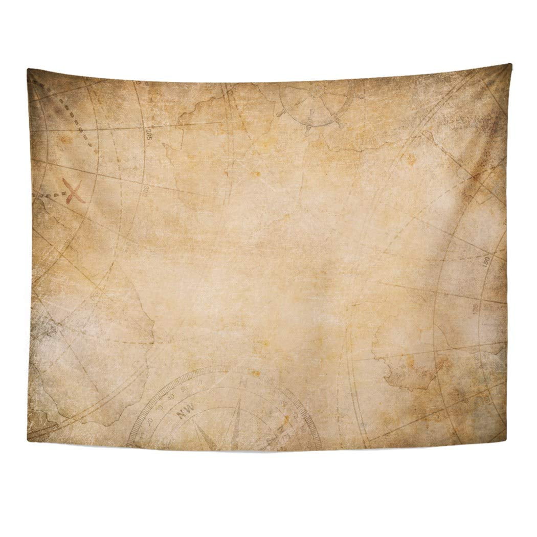 Old Treasure Map Compass