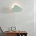 Novogratz x Globe Electric Nimbus 1-Light Matte Mint Floating Cloud Plug-in Wall Sconce, 51829 ...