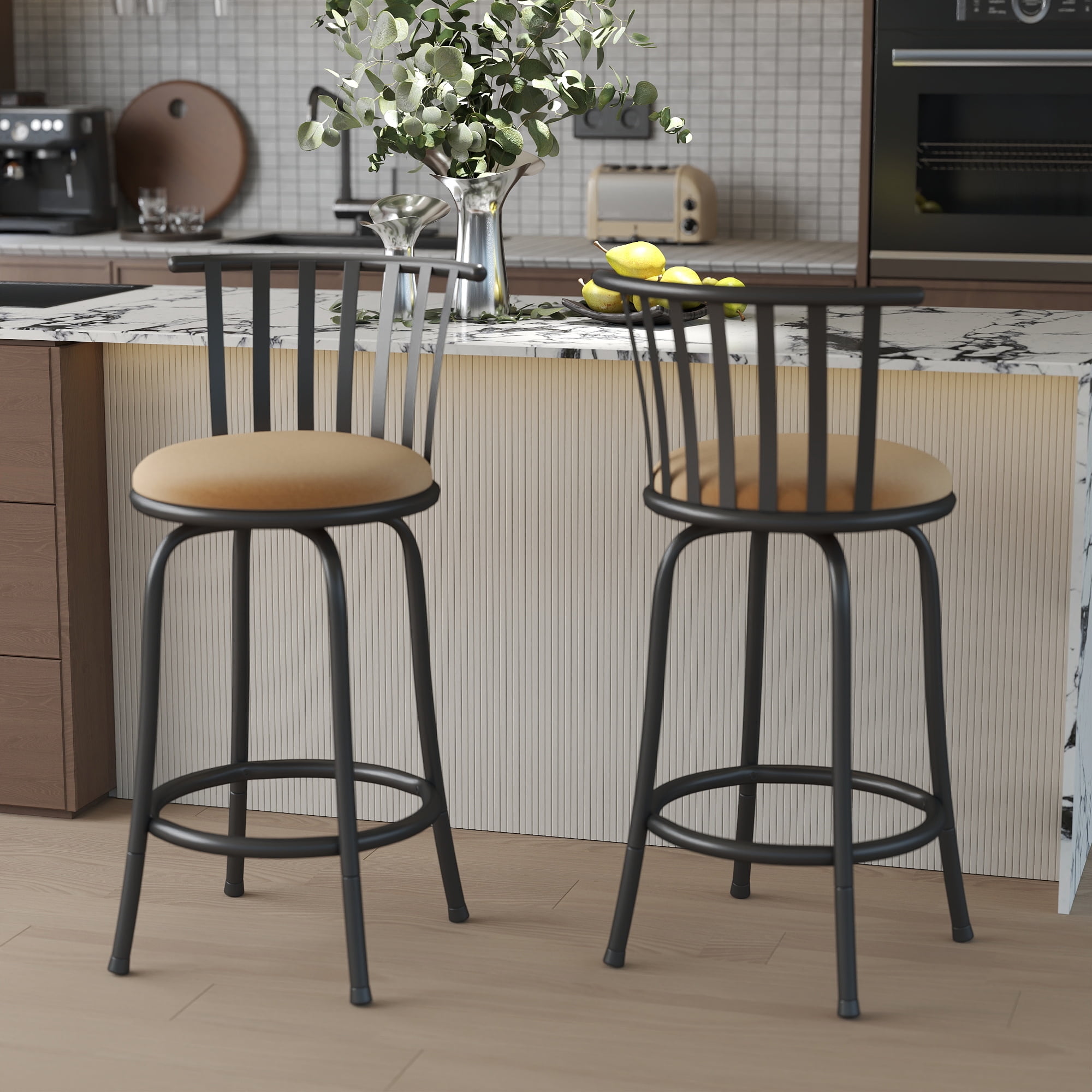 Click here for Homy Casa 2 Pack Industrial Adjustable Pub Stool S... prices