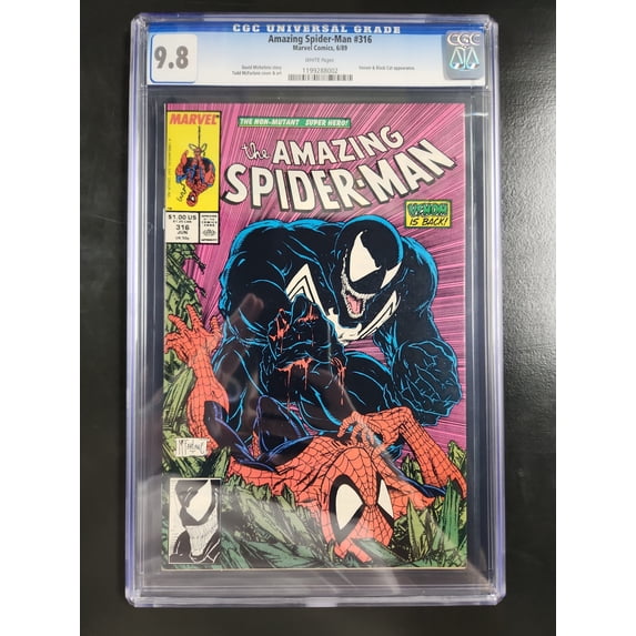 Amazing Spider-Man #316 - CGC 9.8 Comic Book - Walmart.com
