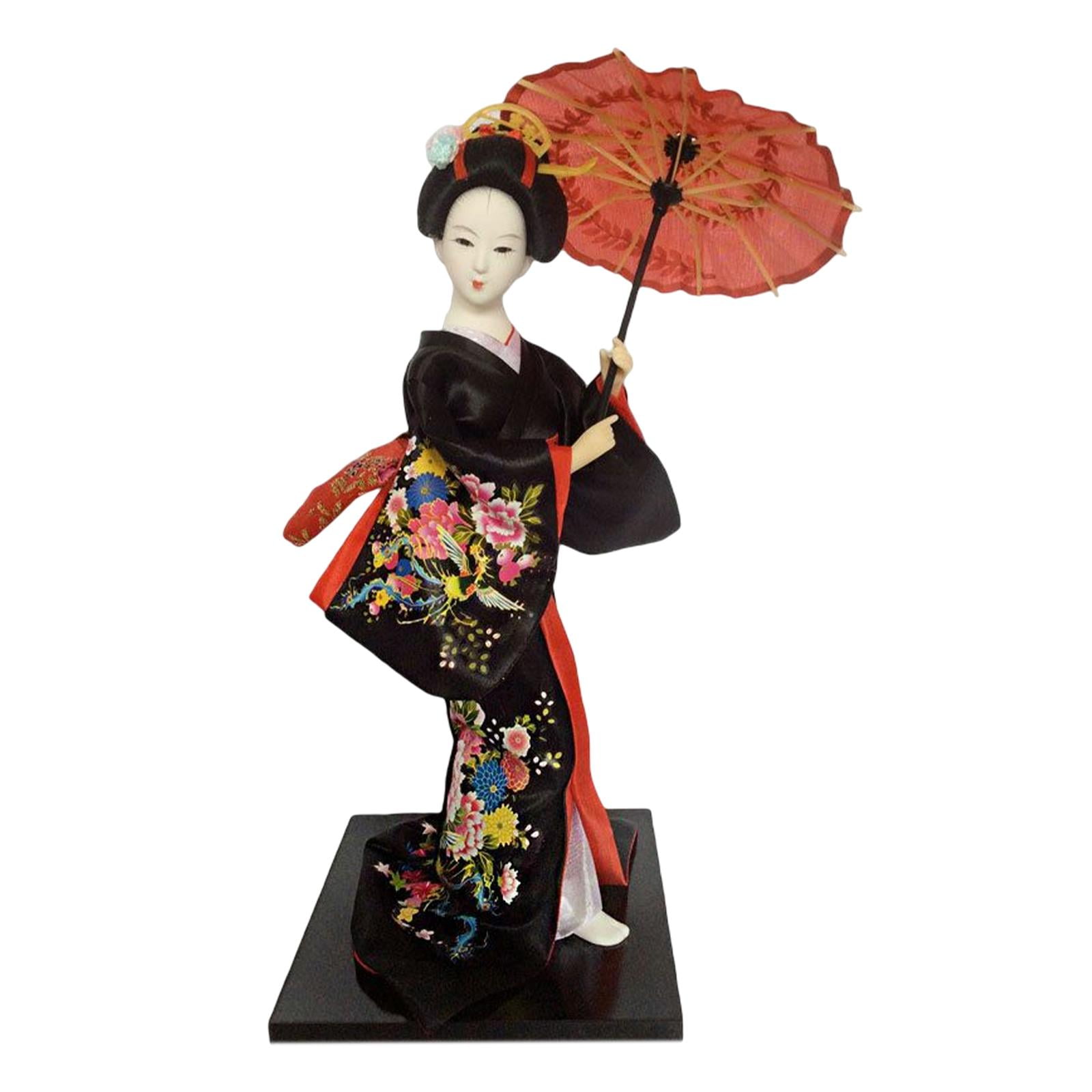 30cm Japanese Geisha Collection Figurine Girl Statue Resin Sculpture ...