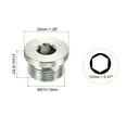 Uxcell M27*1.5 Internal Hex Head Pipe Fitting Plug, Male Thread 45 ...