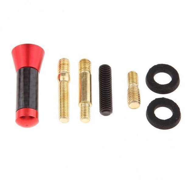 2xCar Radio Stubby Antena Techo AM Booster Mástil Rojo , 2 piezas ...